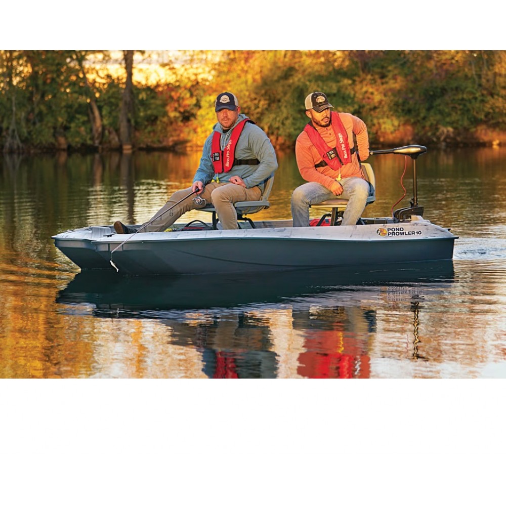 Bass Pro Shops Pond Prowler 10 | Portable 2-Person Fishing Boat