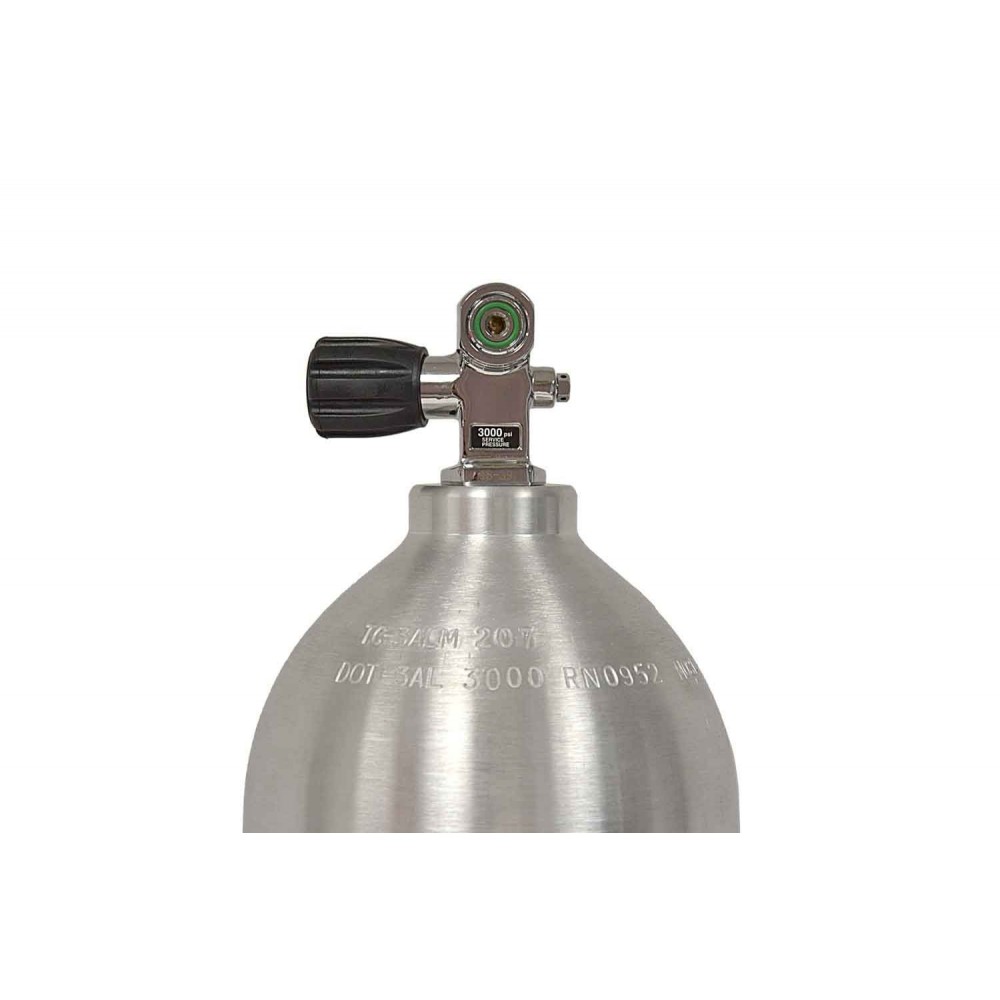 Cyl-Tec Aluminum 80 Scuba Tank Brushed - Water Sport Equip